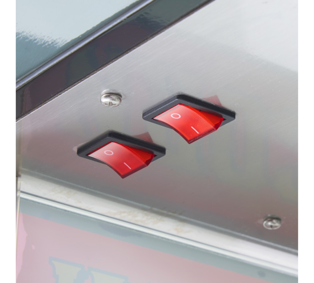 Winco 11040 Benchmark USA Street Vendor Popcorn Machine 4 oz. Kettle, 120V - LionsDeal