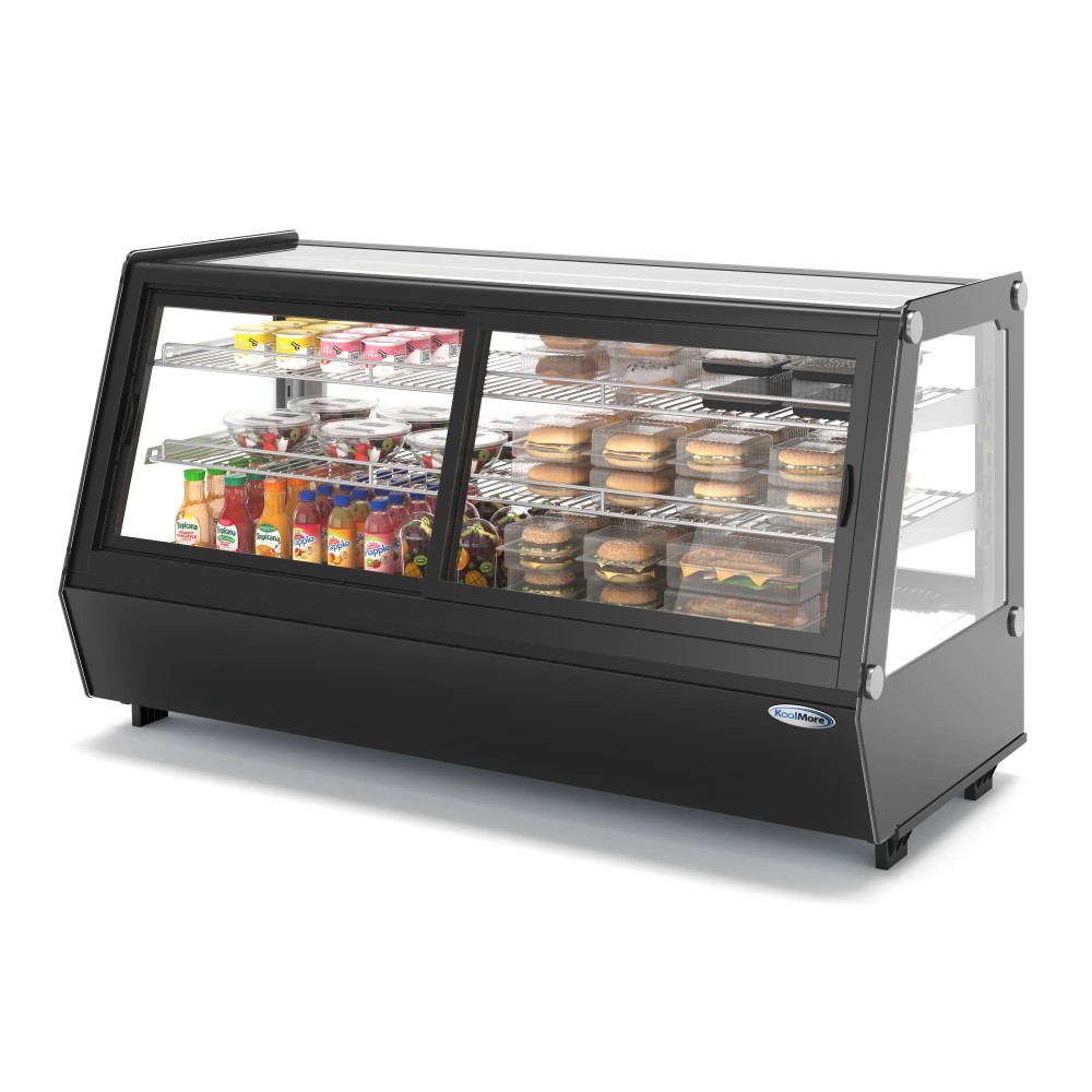 Koolmore CDC-250-BK 48" Countertop Self-Service Display Refrigerator in ...