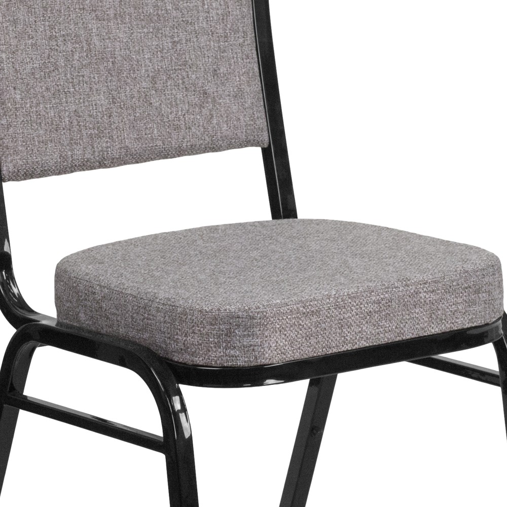Flash Furniture FD-C01-B-5-GG Hercules Crown Back Stacking Banquet ...