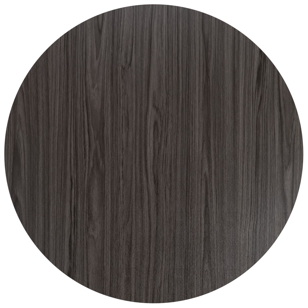 Flash Furniture GC-M-BLK-15-GRY-GG 36" Round Multi-Purpose Rustic Gray ...