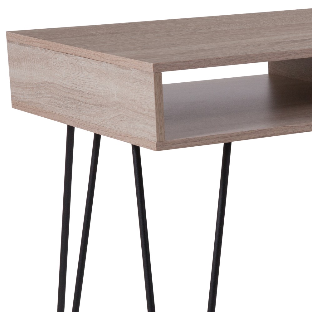 Flash Furniture NAN-JH-1758-GG Franklin Oak Wood Grain Finish Computer ...