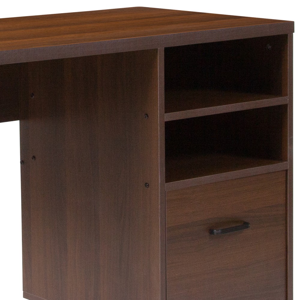 Flash Furniture NAN-NJ-HD10168-GG Rustic Coffee Wood Grain Finish ...