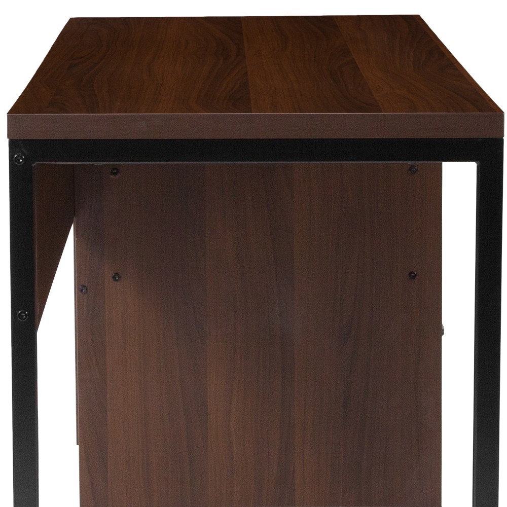 Flash Furniture NAN-NJ-HD10168-GG Rustic Coffee Wood Grain Finish ...