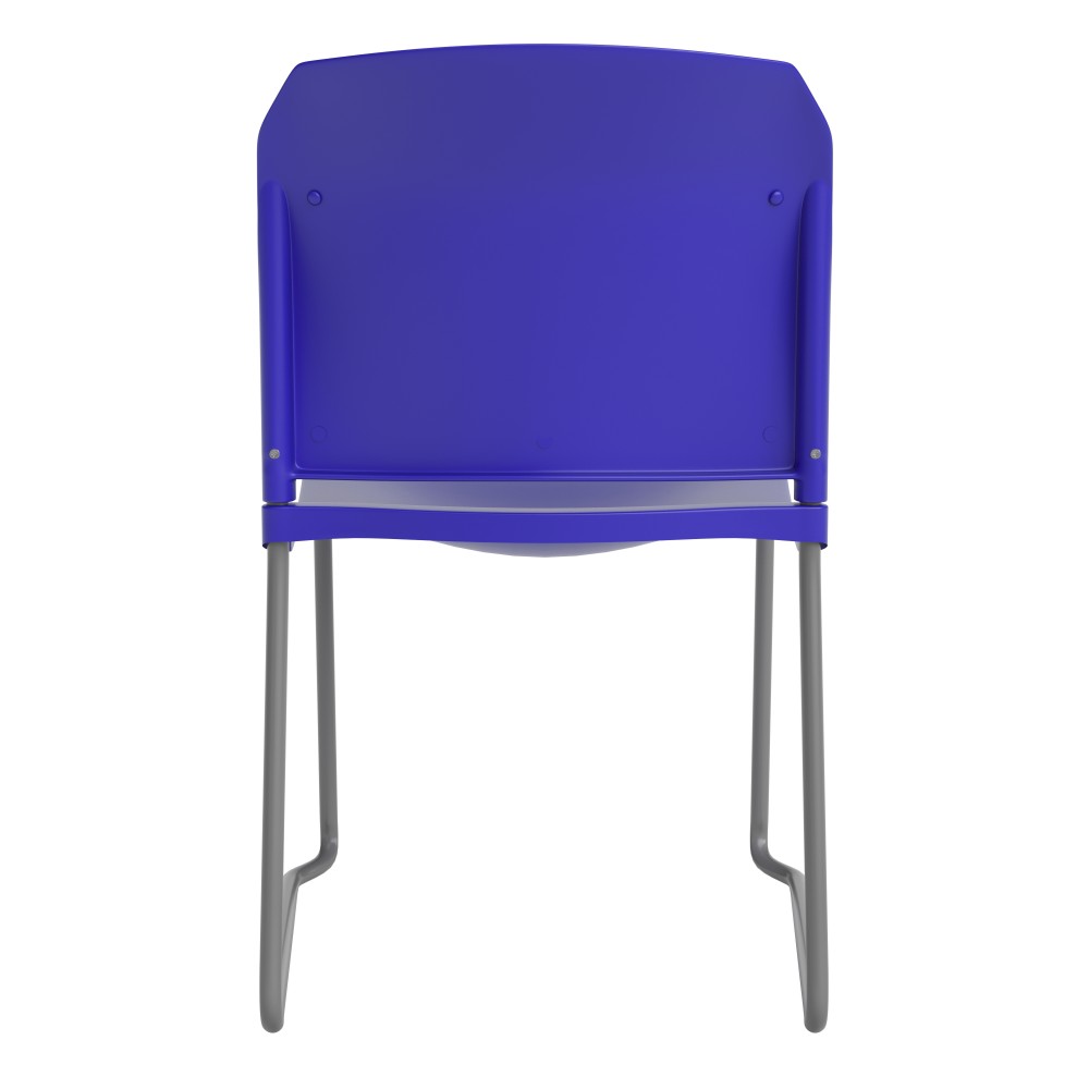 Flash Furniture RUT-238A-BL-GG Hercules Blue Full Back Contoured Stack ...