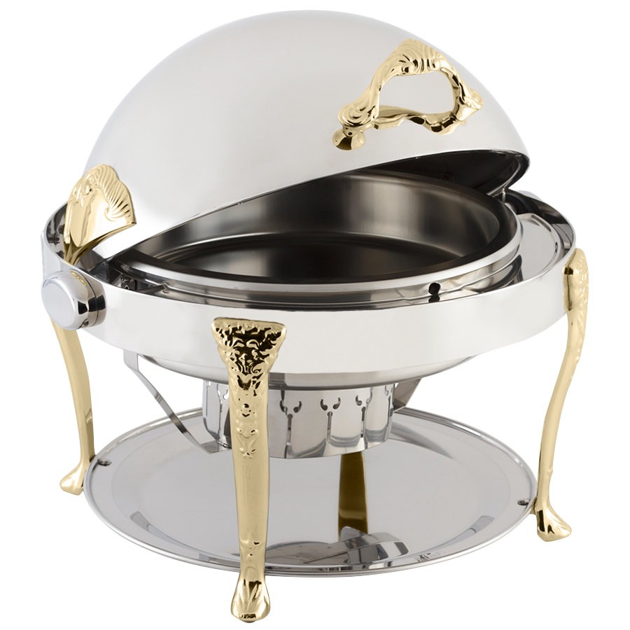 Bon Chef 17000G Elite Dripless Round Chafer with Gold Accents ...