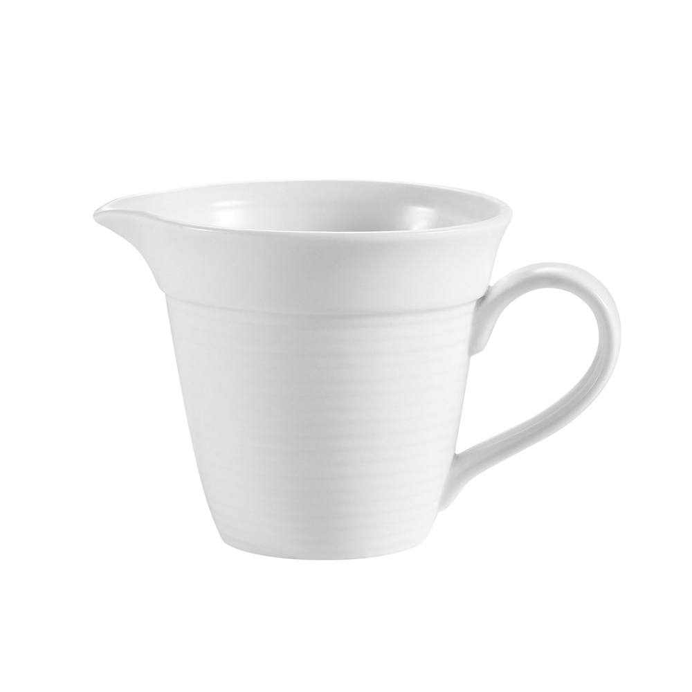 CAC China HMY-PC Harmony Super White Porcelain Creamer 6 oz., 4 1/2 ...