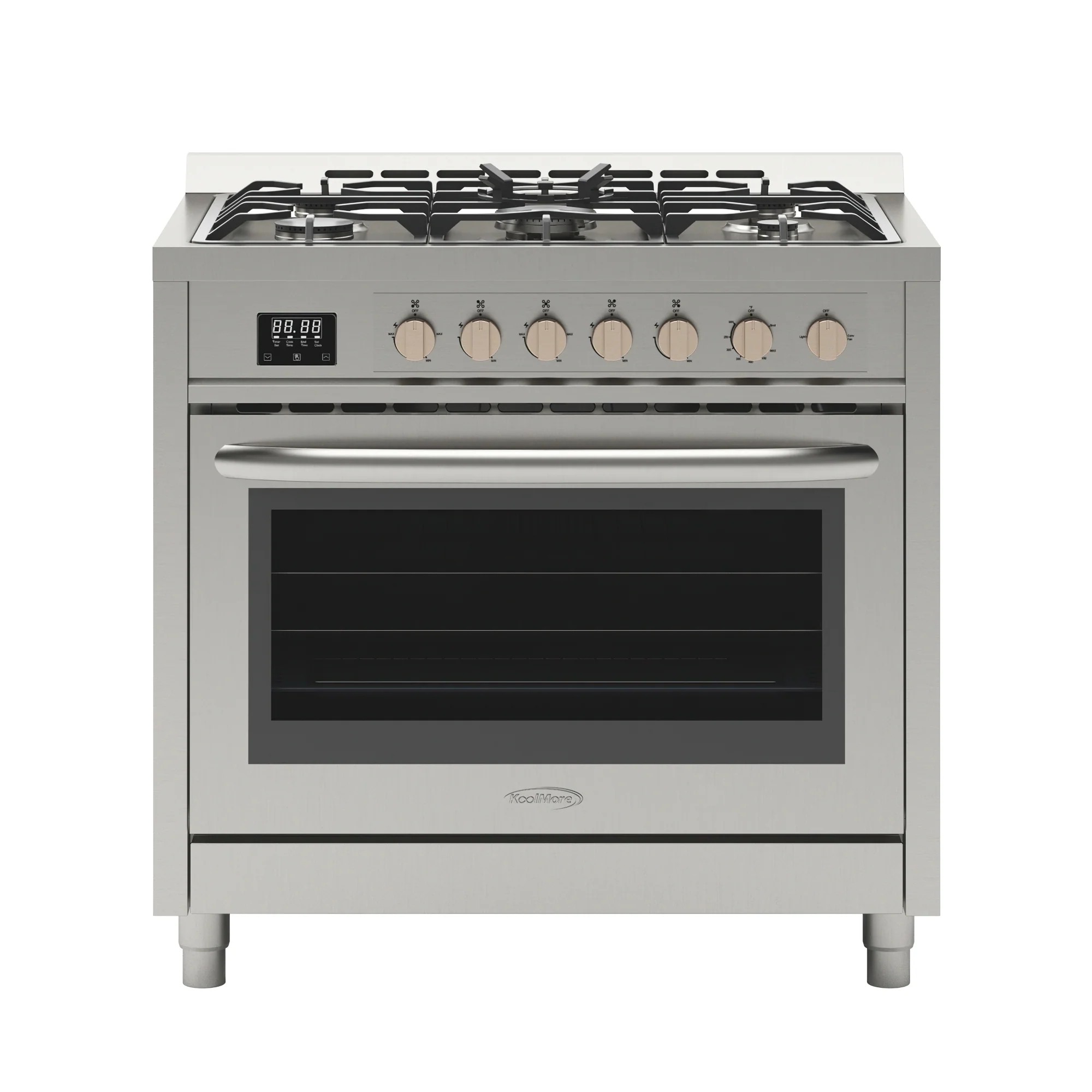 Koolmore KM-FR36GL-SS 36" Professional Gas Range with Convection Oven ...
