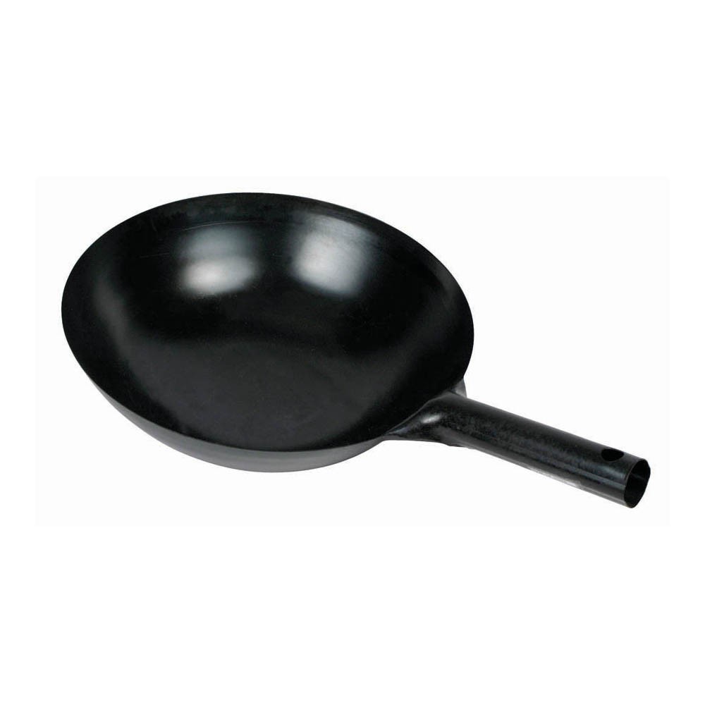 Winco WOK-36 Carbon Steel Chinese Iron Wok 16" - LionsDeal